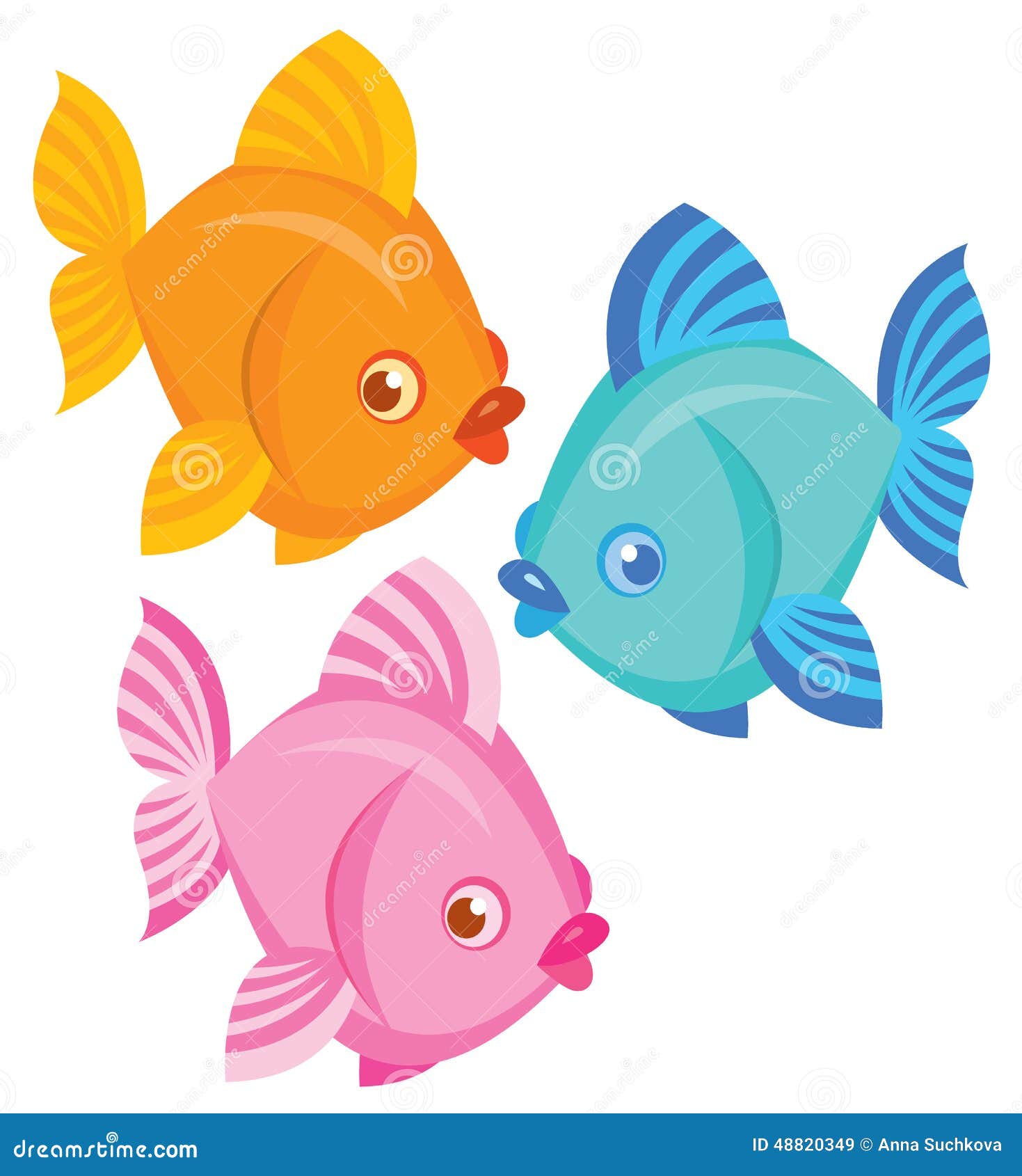 Colorful saltwater fish stock vector. Illustration of aquatic - 48820349