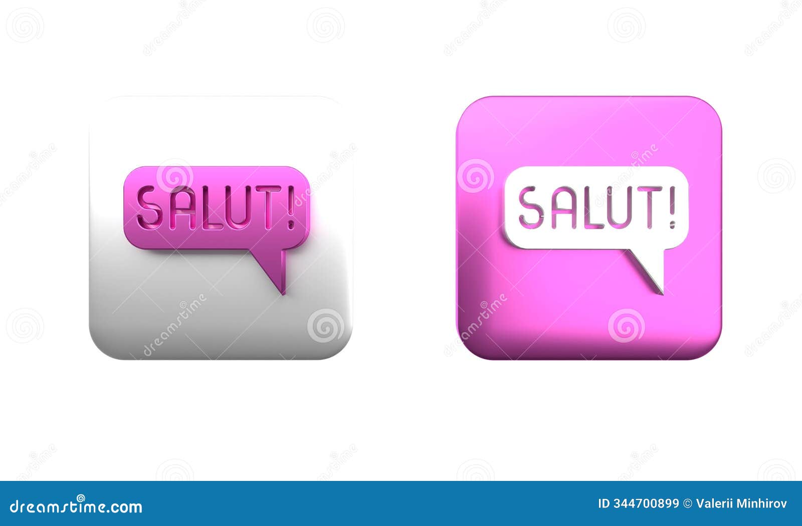 Colorful Salut in Different Languages Icon Isolated on White Background ...
