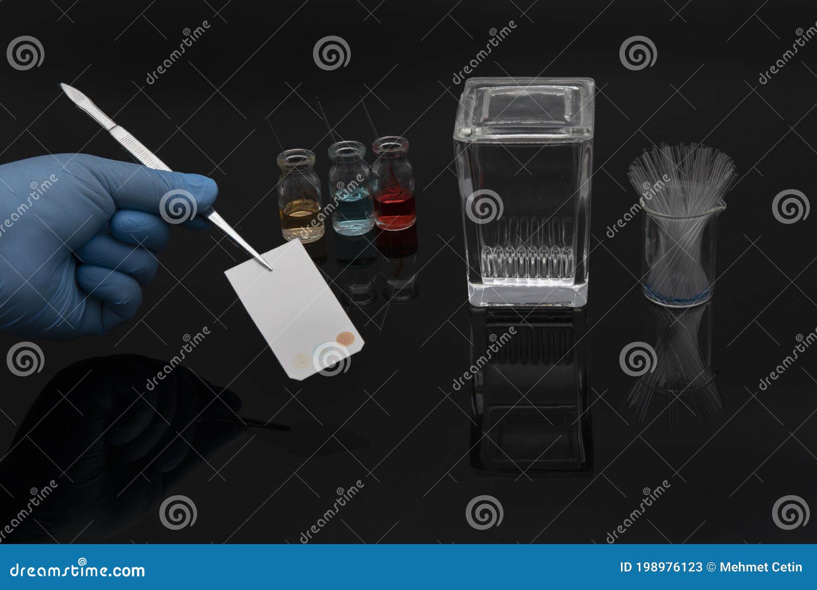 Colorful Sample Application of Thin Layer Chromatography. the Process ...