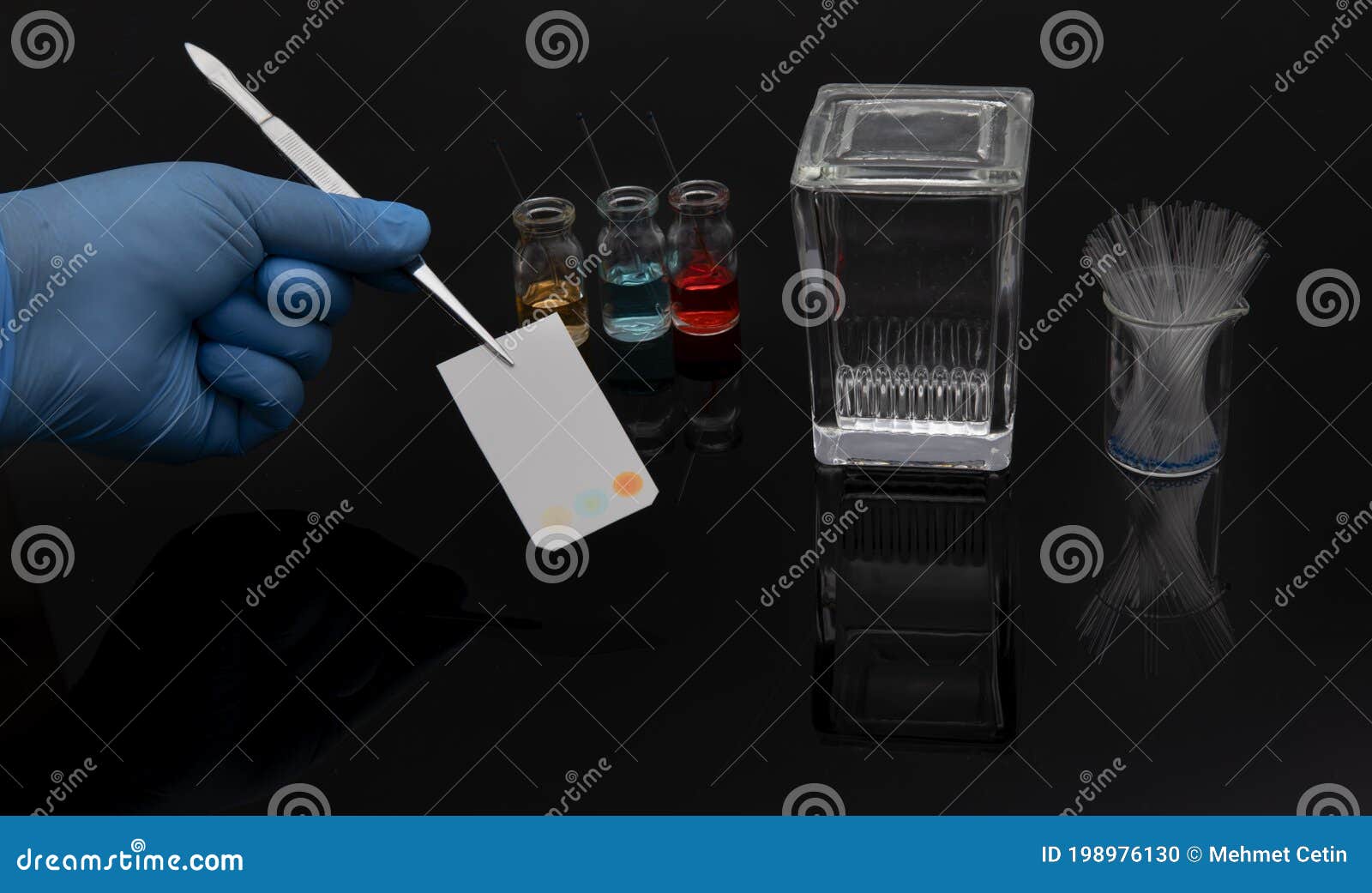 Colorful Sample Application of Thin Layer Chromatography. the Process ...