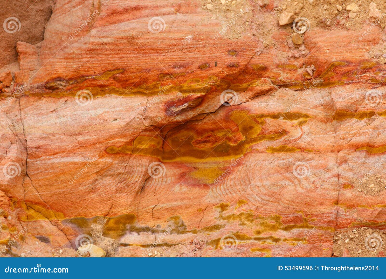 Colorful Sand Rock. stock photo. Image of earth, rough - 53499596