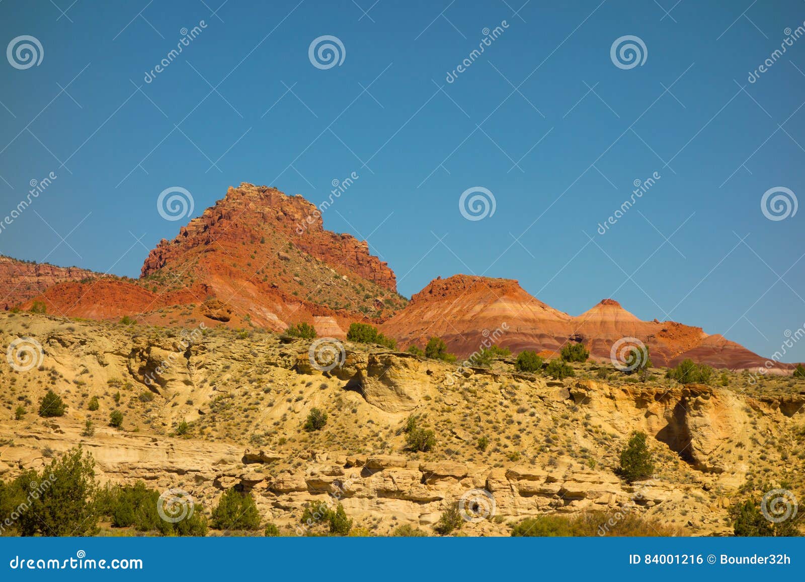 Colorful Sandstone in the Desert Stock Photo - Image of beautiful ...