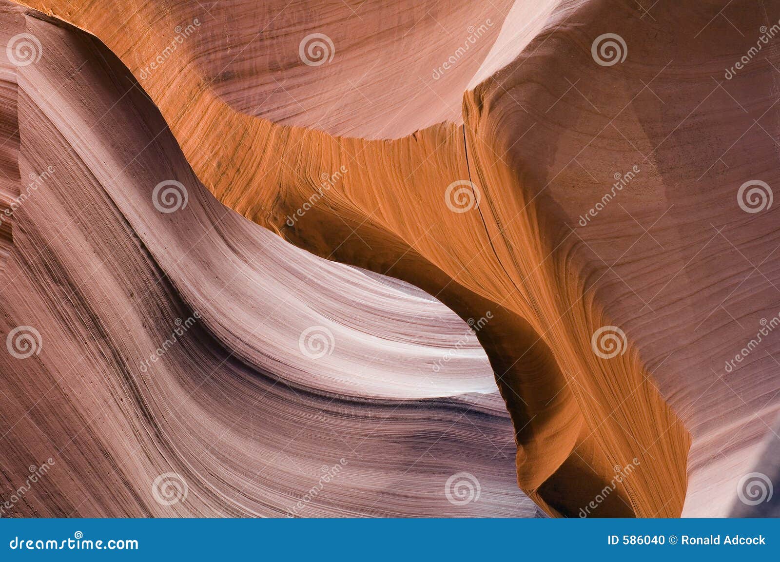Colorful Sandstone Waves in Antelope Canyon Stock Photo - Image of ...