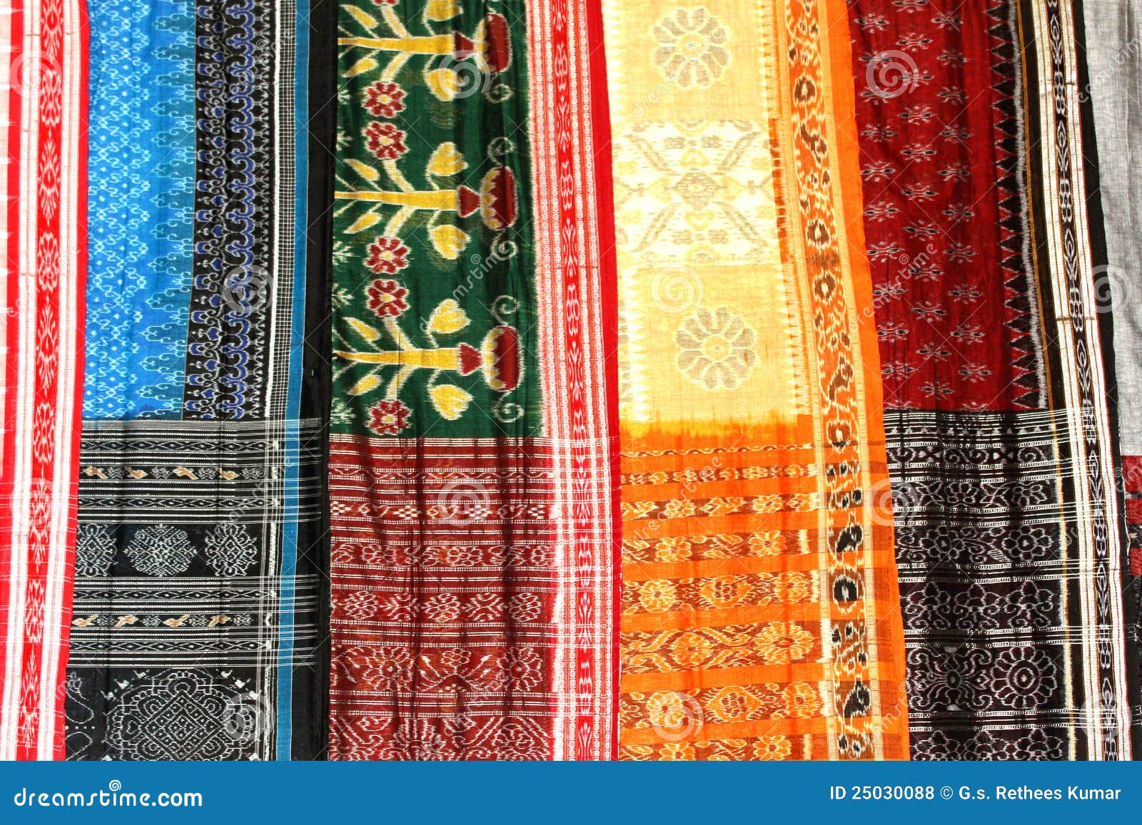 Colorful Handloom On The Machine Stock Photography | CartoonDealer.com ...