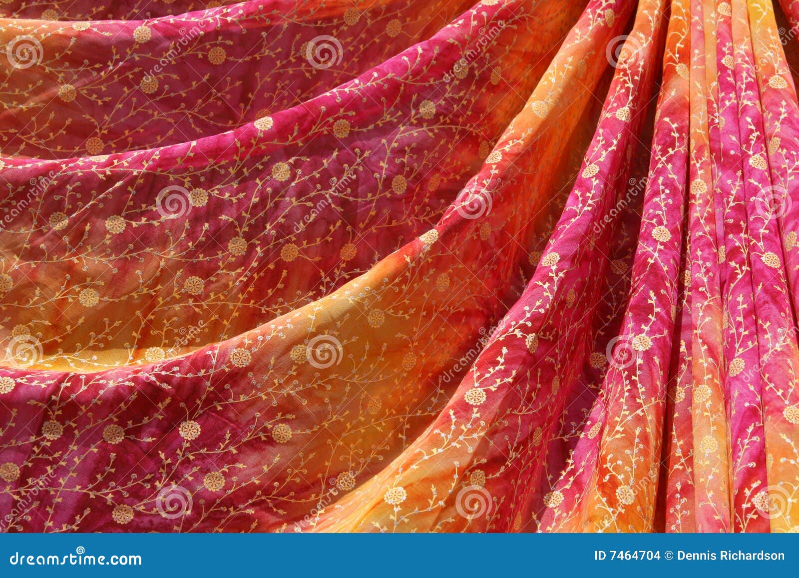 Colorful sari, India stock photo. Image of india, material - 7464704