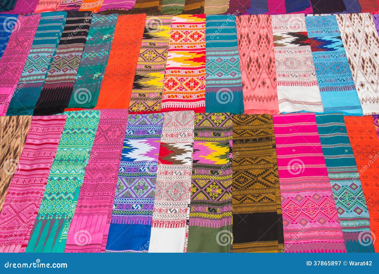 Colorful Sarong Pattern Background Traditional Sar Stock Photos - Free ...