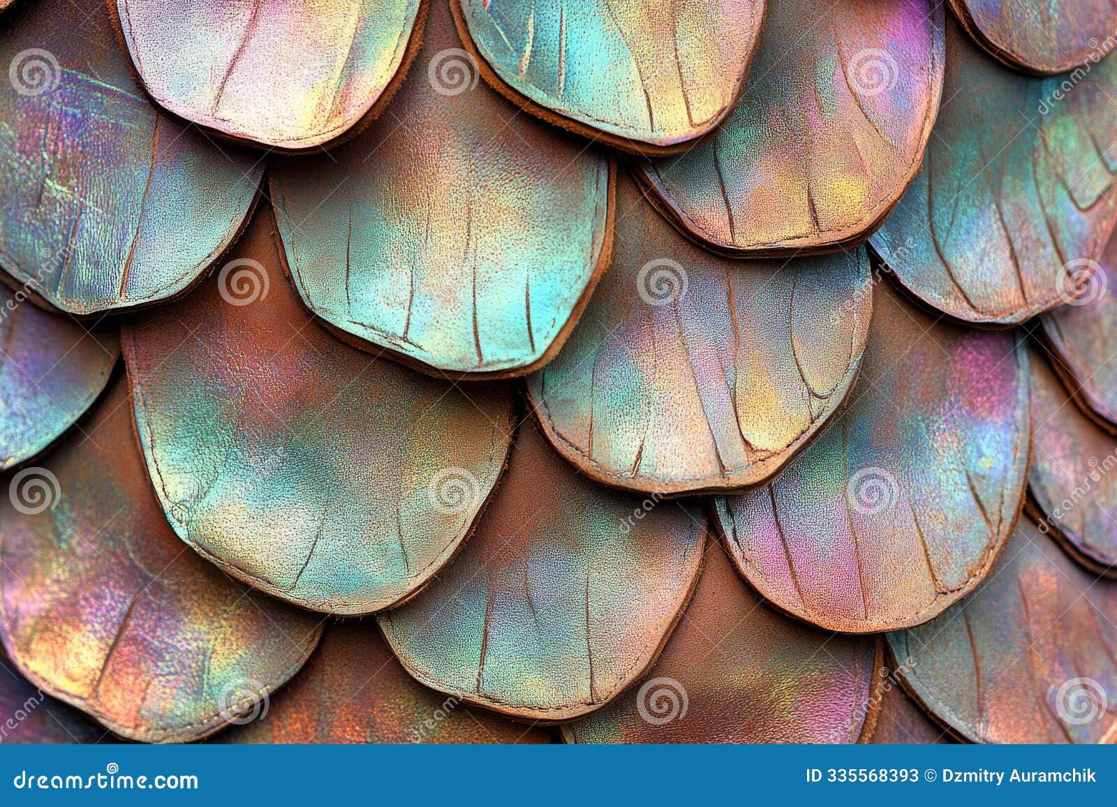Colorful Scales or Leaves with a Textured Surface. Stock Image - Image ...