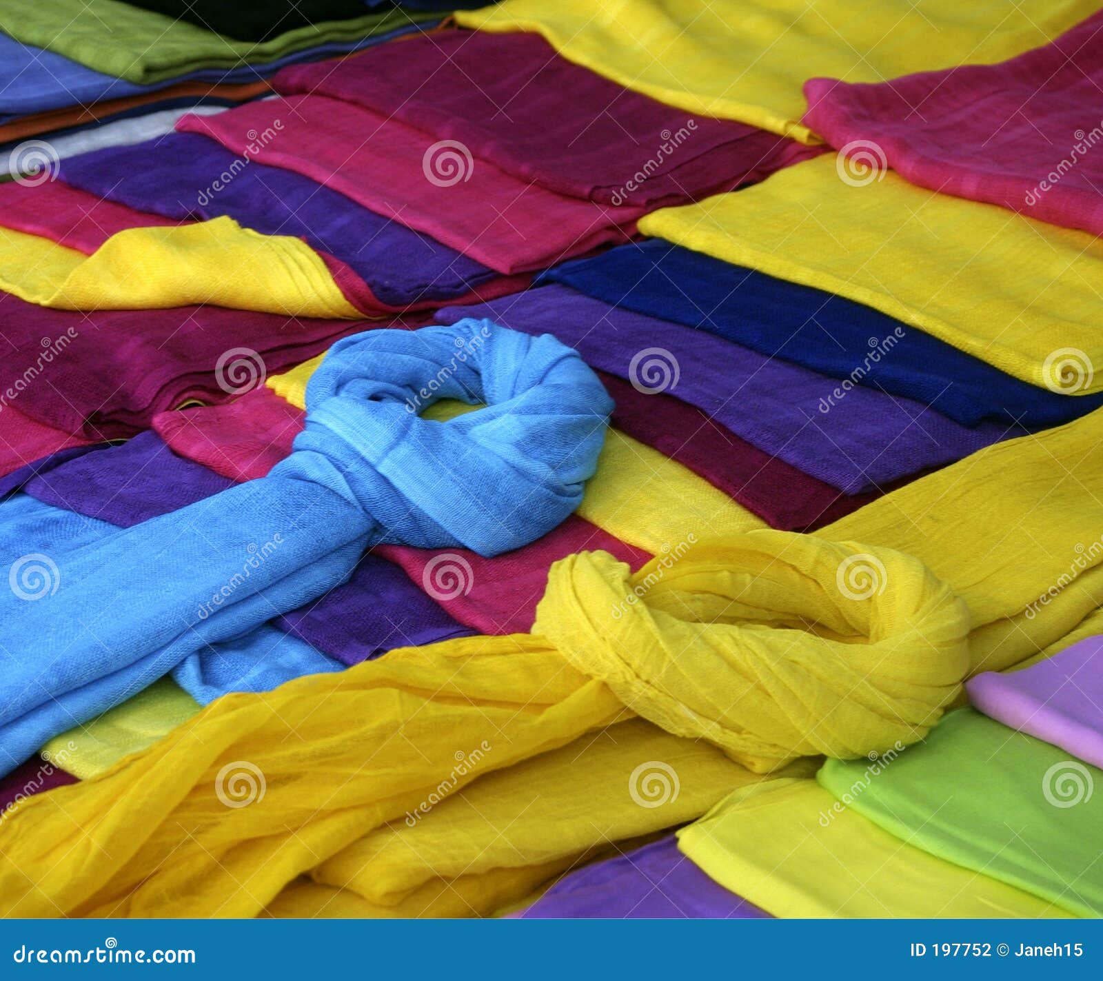 Colorful scarves stock photo. Image of vivid, color, vibrant - 197752