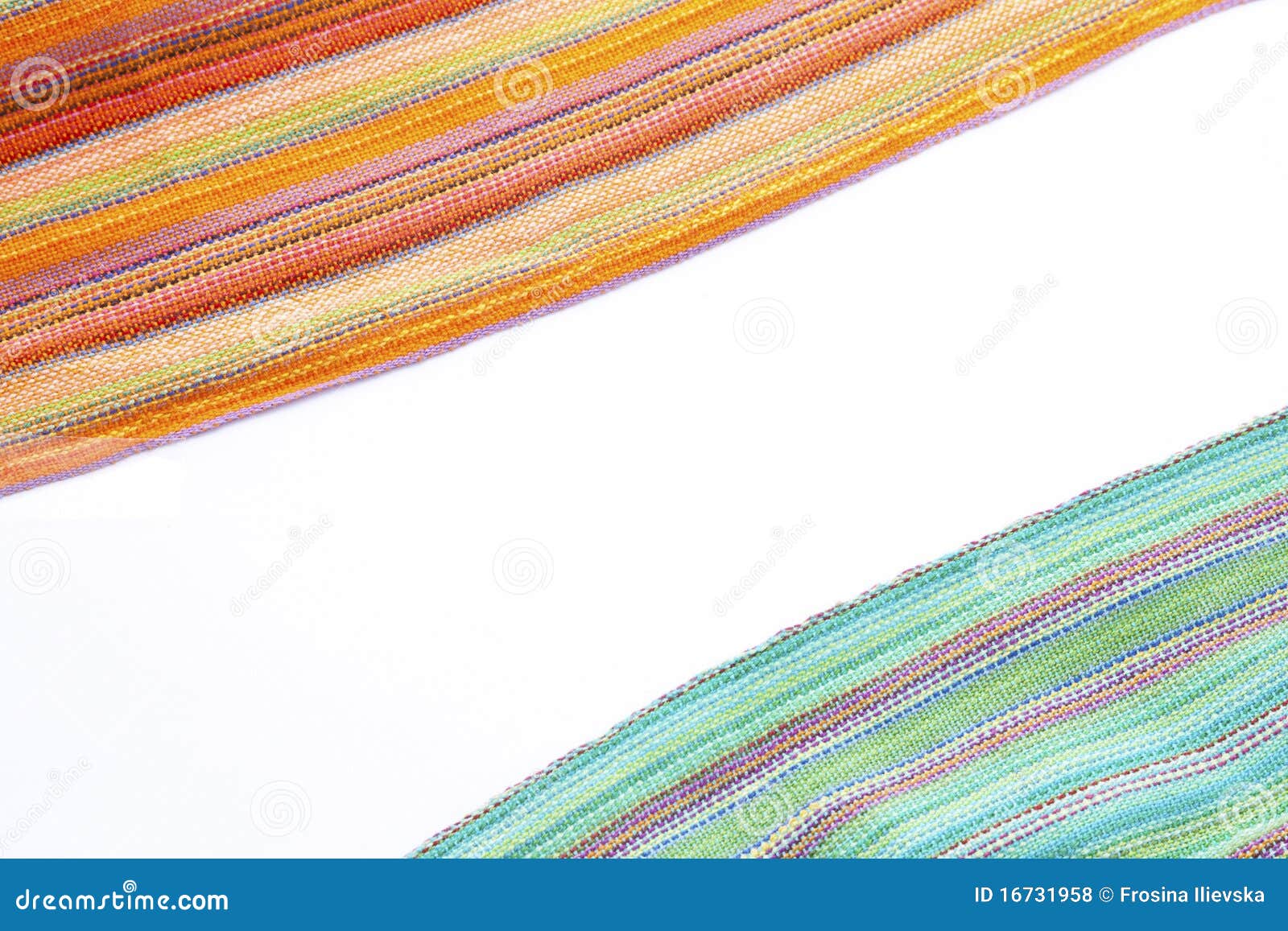 Colorful scarves border stock photo. Image of stripes - 16731958
