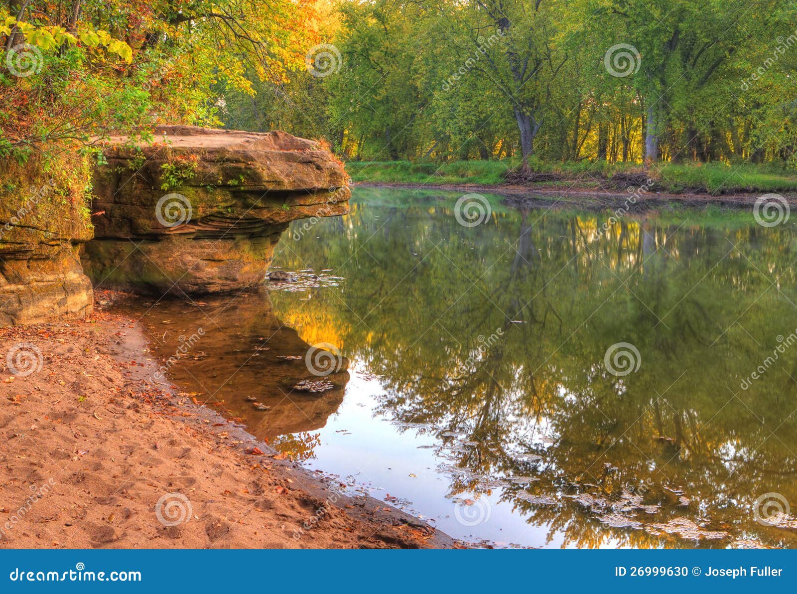 Colorful Scenic Landscape in HDR Stock Photo - Image of cascade, falls ...