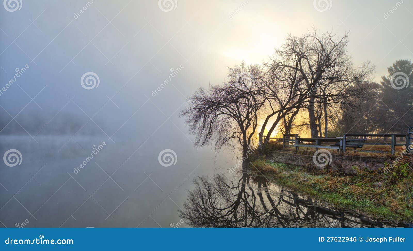 Colorful Scenic Landscape in HDR. Sunrise Stock Photo - Image of ...