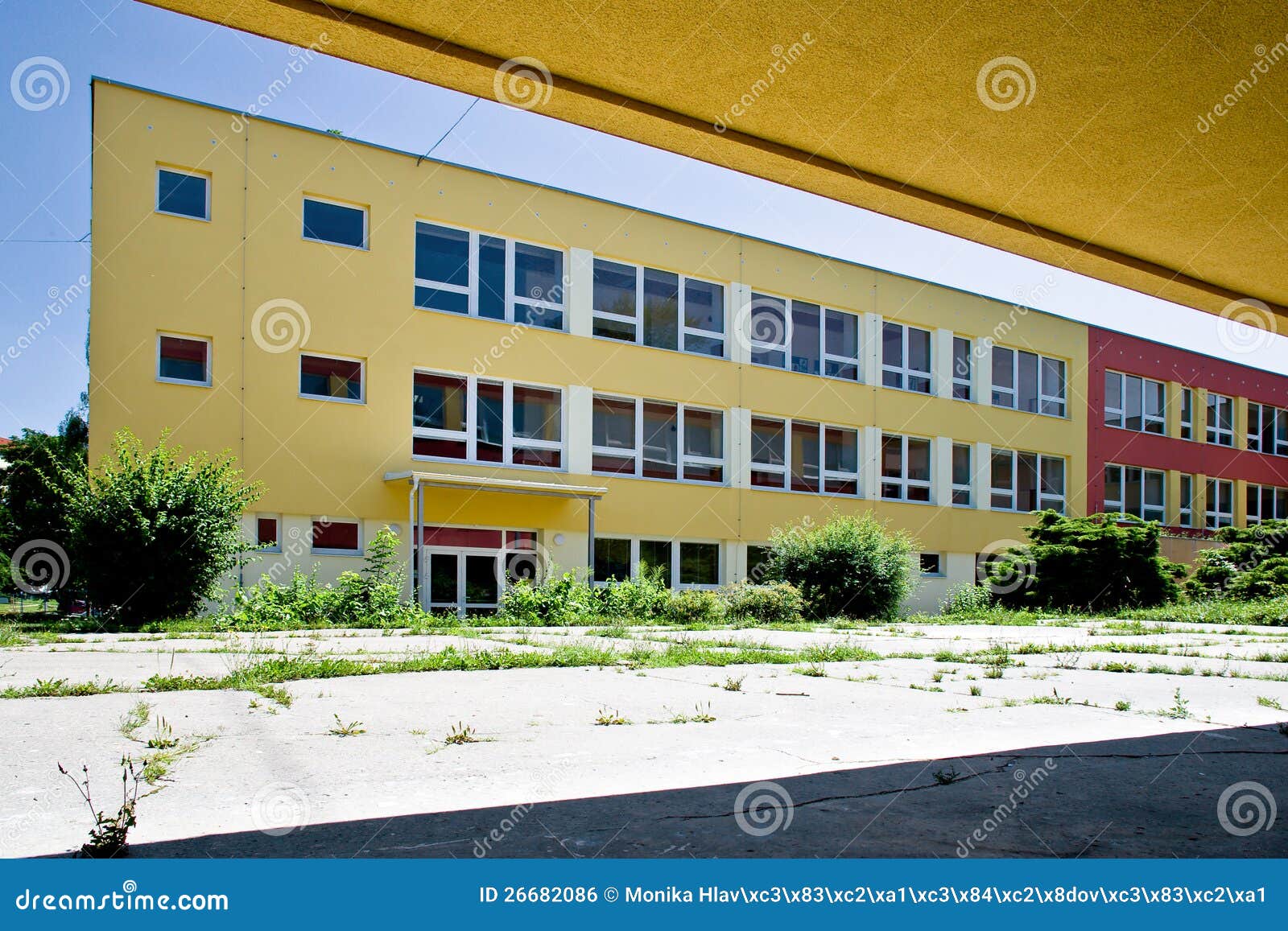 Colorful school building stock photo. Image of architect - 26682086