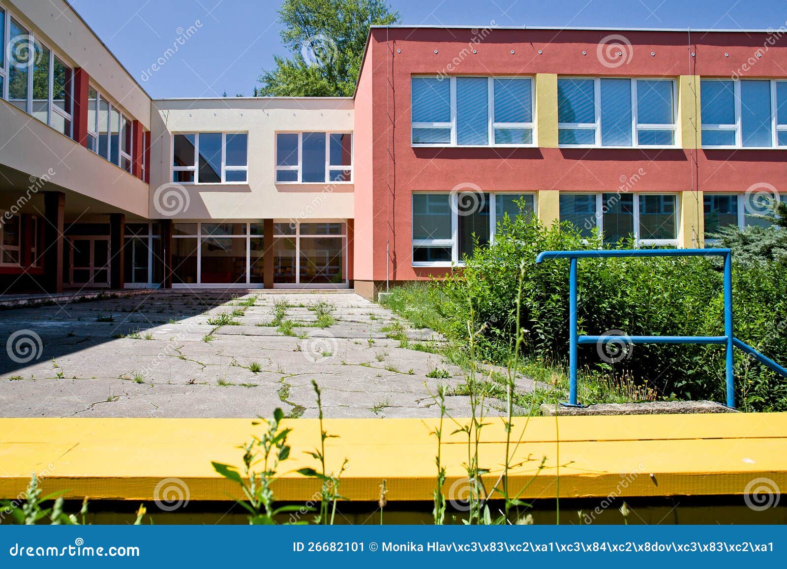 Colorful school building stock image. Image of decoration - 26682101