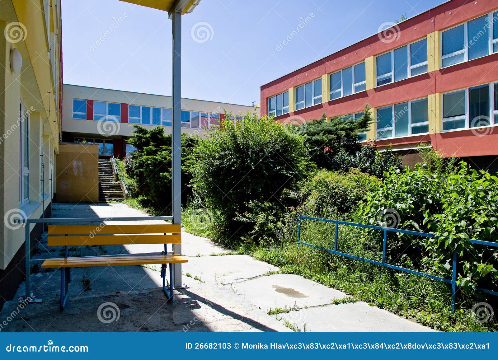 Colorful school building stock image. Image of structure - 26682103