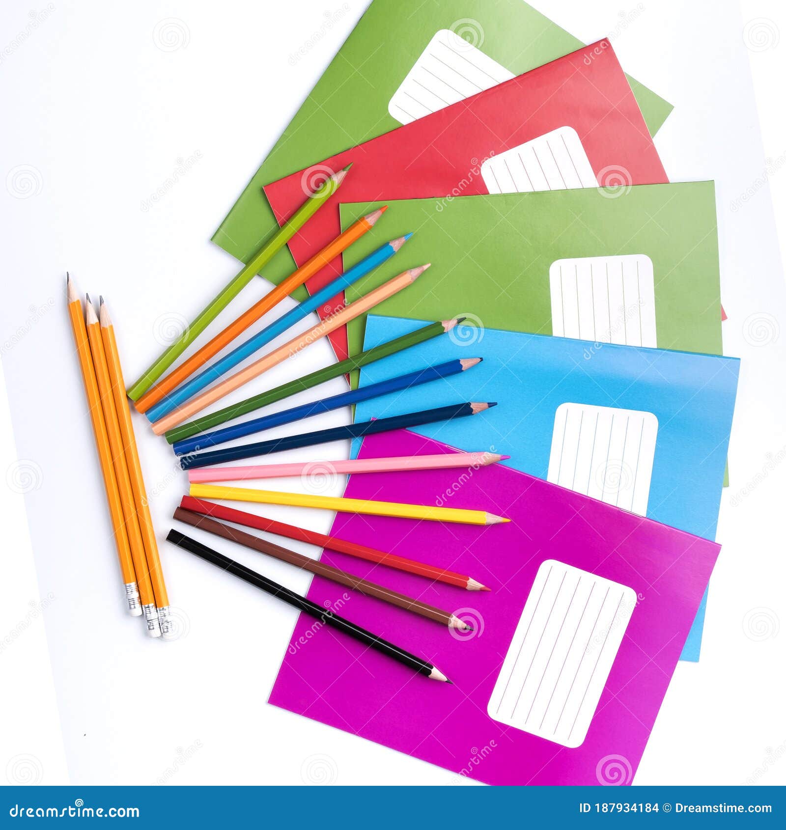 School Books And Pencils