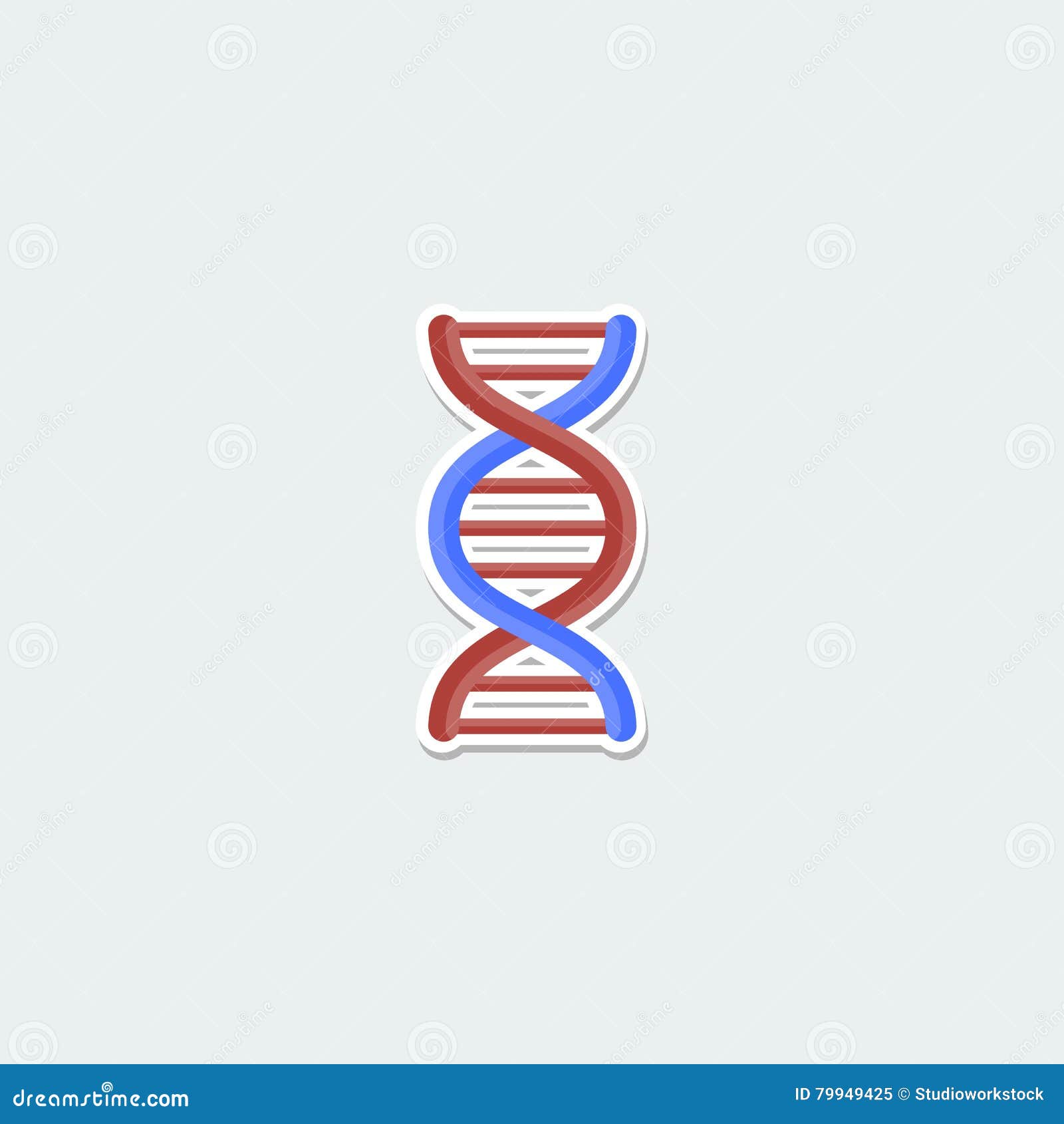 Colorful Science Symbol - DNA Molecule Stock Vector - Illustration of ...