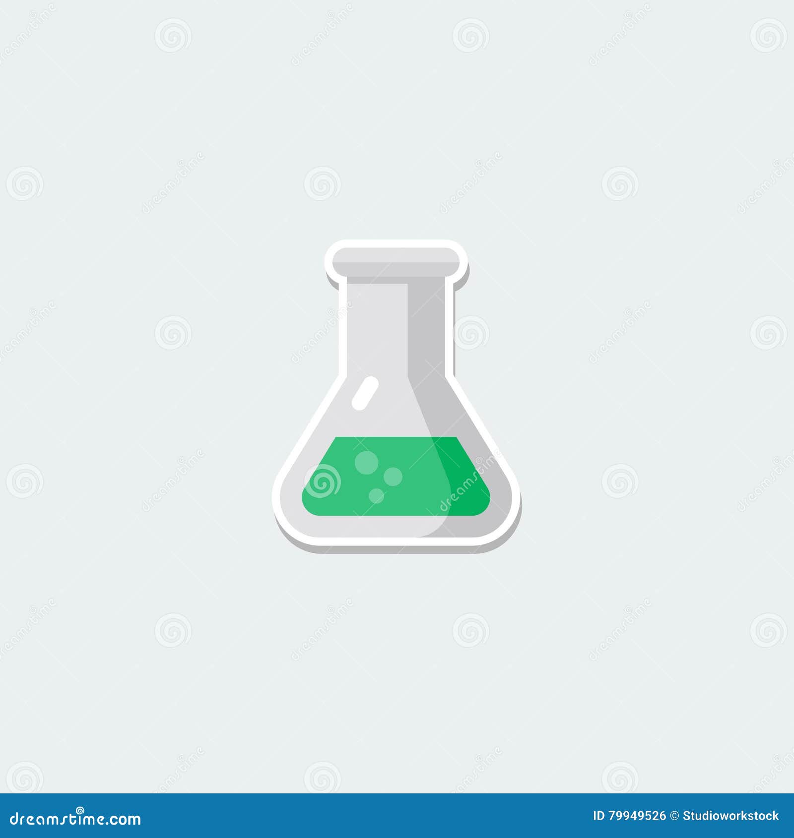 Colorful Science Symbol - Laboratory Beaker Stock Vector - Illustration ...