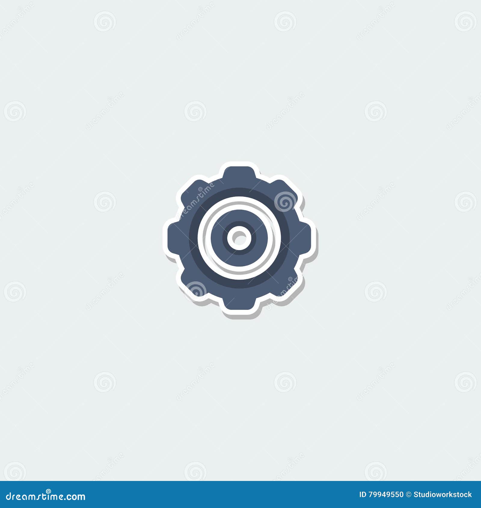 Colorful Science Symbol - Machine Gear Stock Vector - Illustration of ...