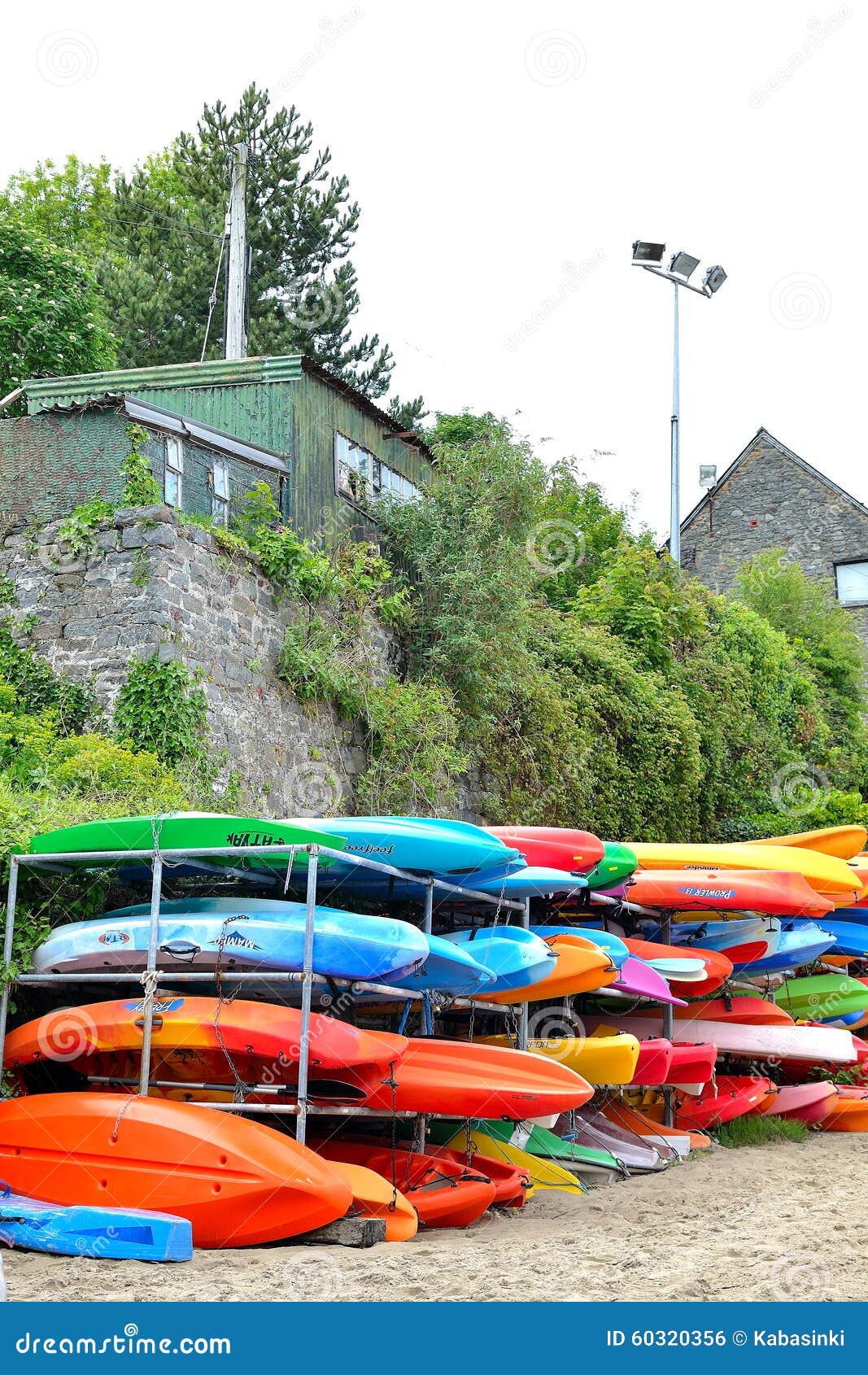 Colorful sea kayaks editorial photo. Image of healthy - 60320356
