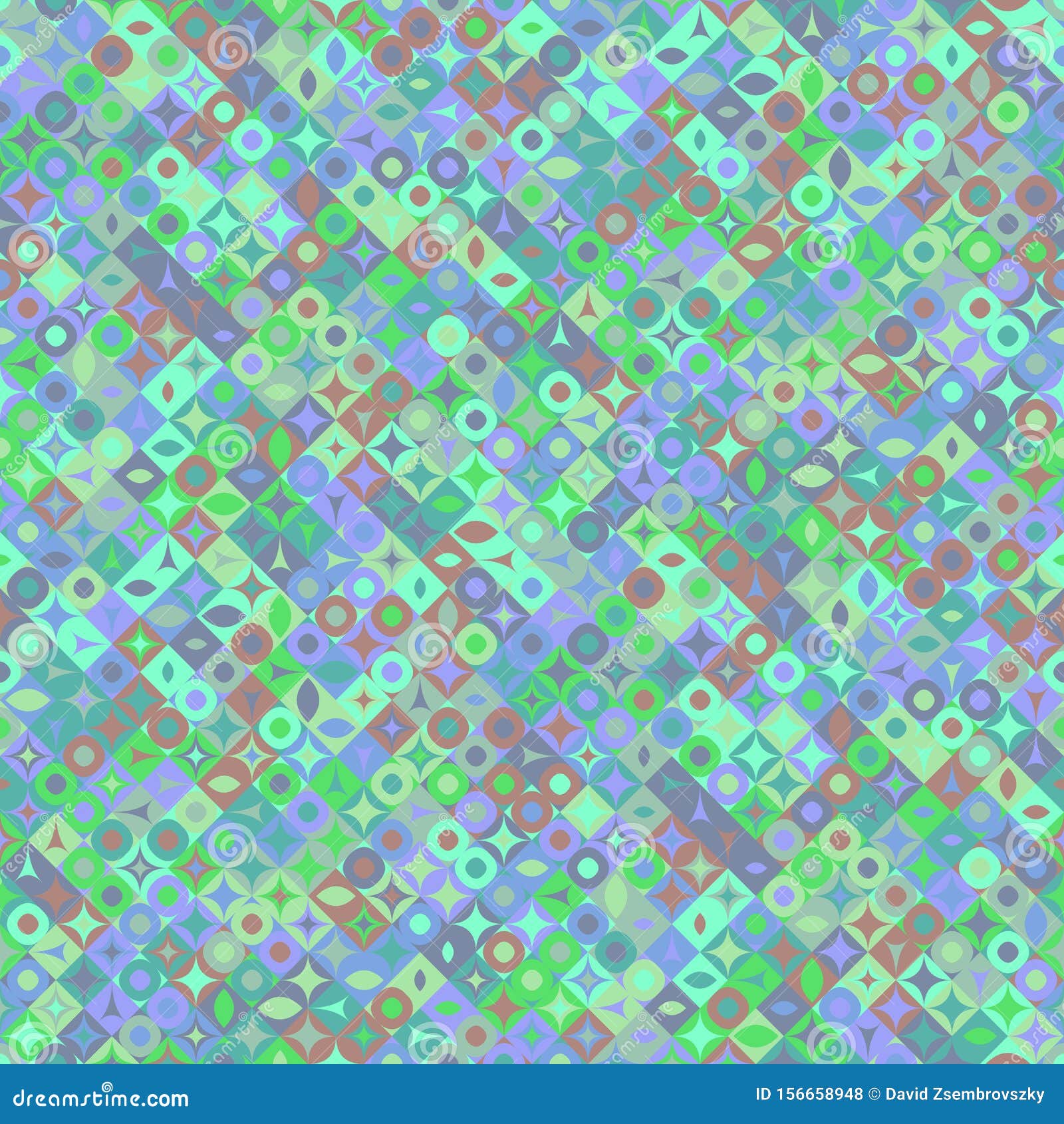 Colorful Seamless Abstract Diagonal Mosaic Pattern Background Stock Vector - Illustration of ...