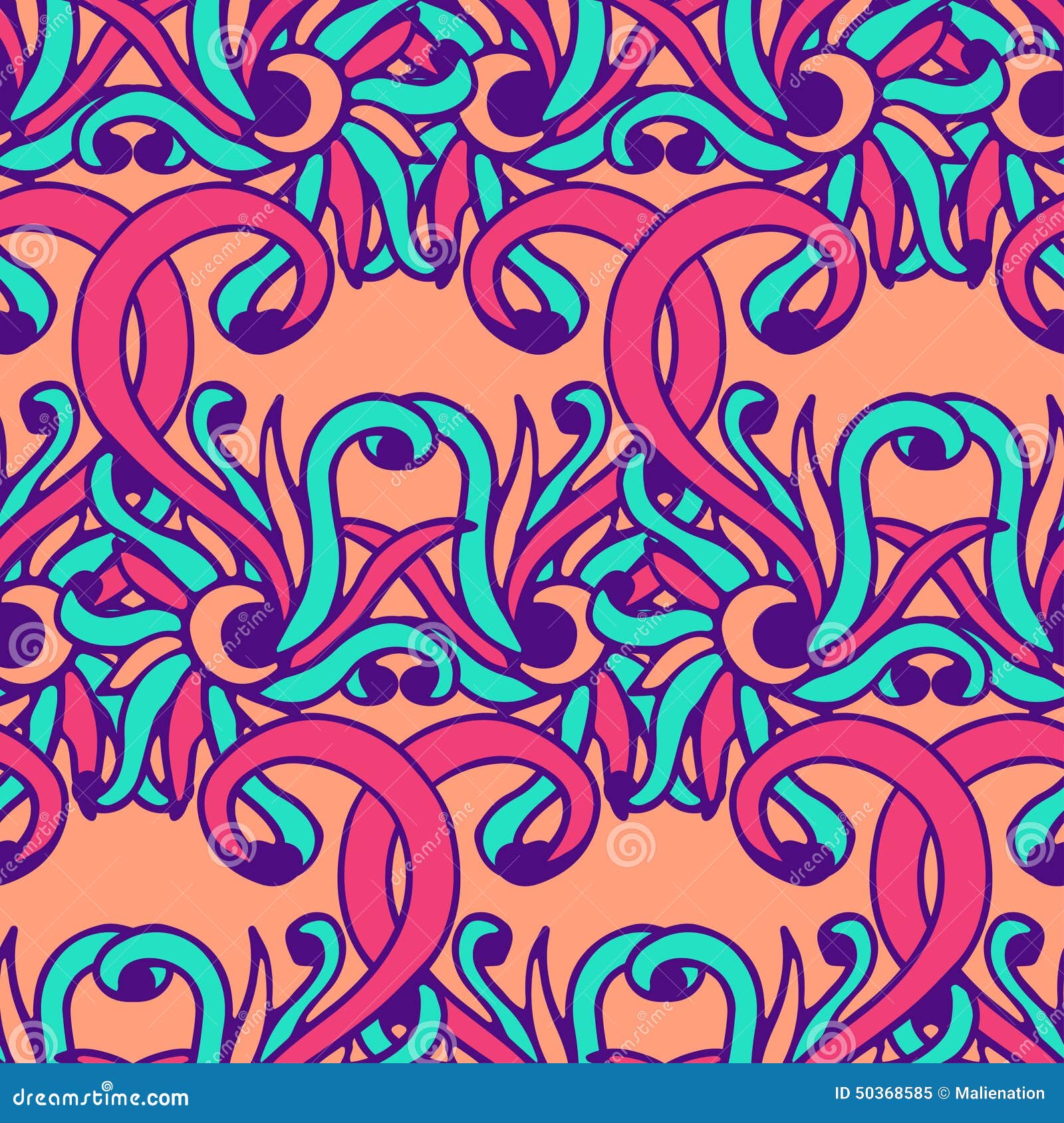 Colorful Seamless Abstract Hand-drawn Pattern, Floral Abstract Vector ... Colorful Seamless Abstract Hand-drawn Pattern, Floral Abstract Vector ...