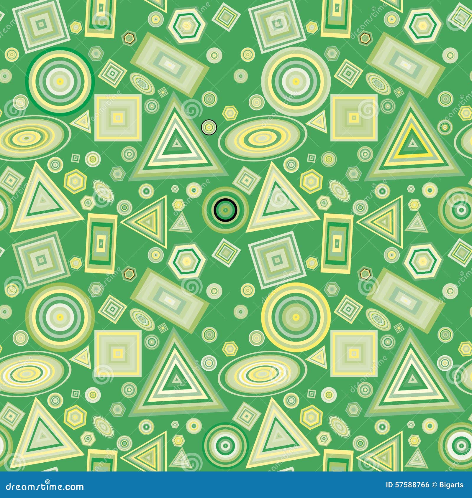 Colorful Seamless Figures Pattern. Stock Vector - Illustration of paper ...