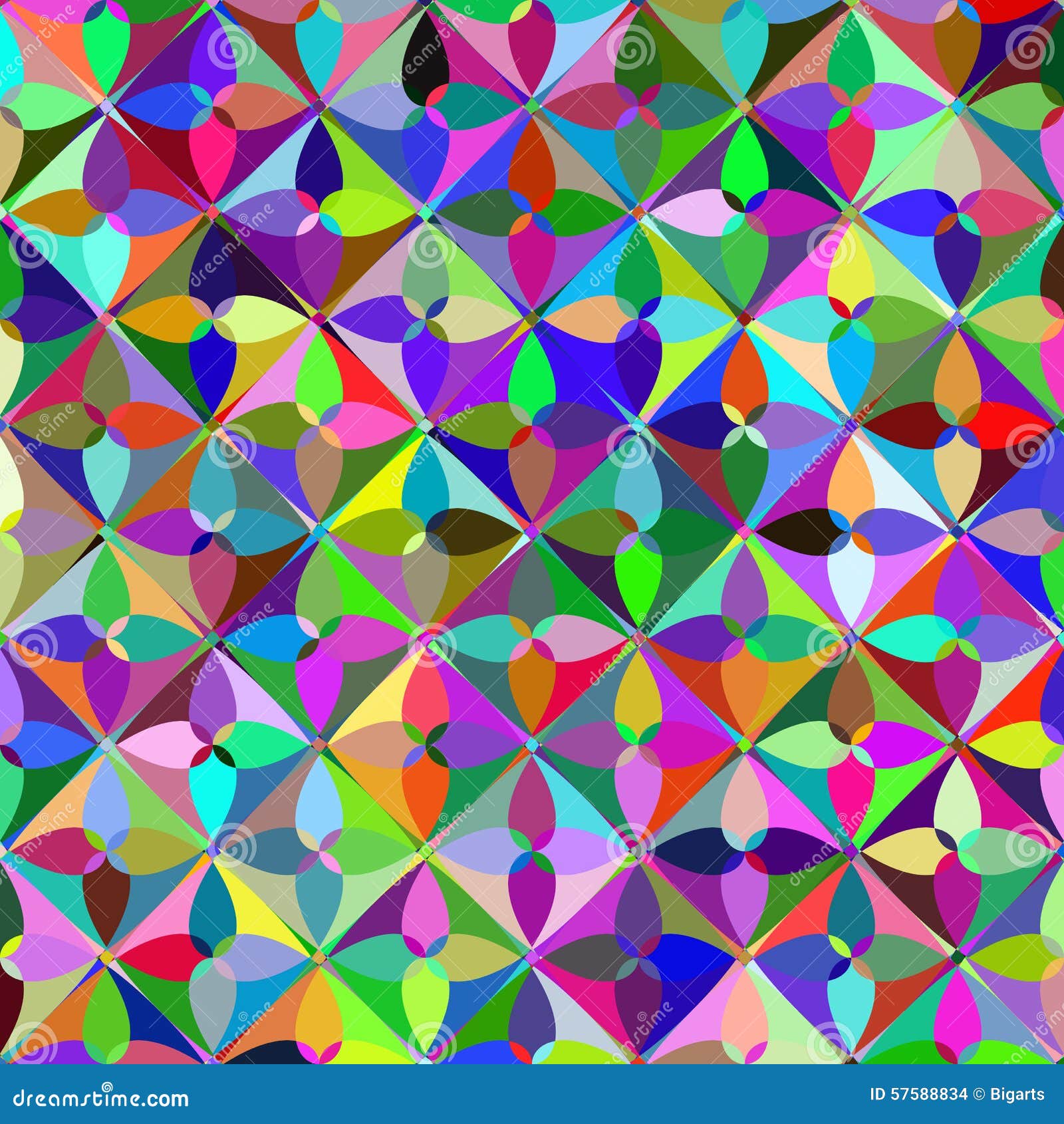 Colorful Seamless Figures Pattern. Stock Vector - Illustration of ...