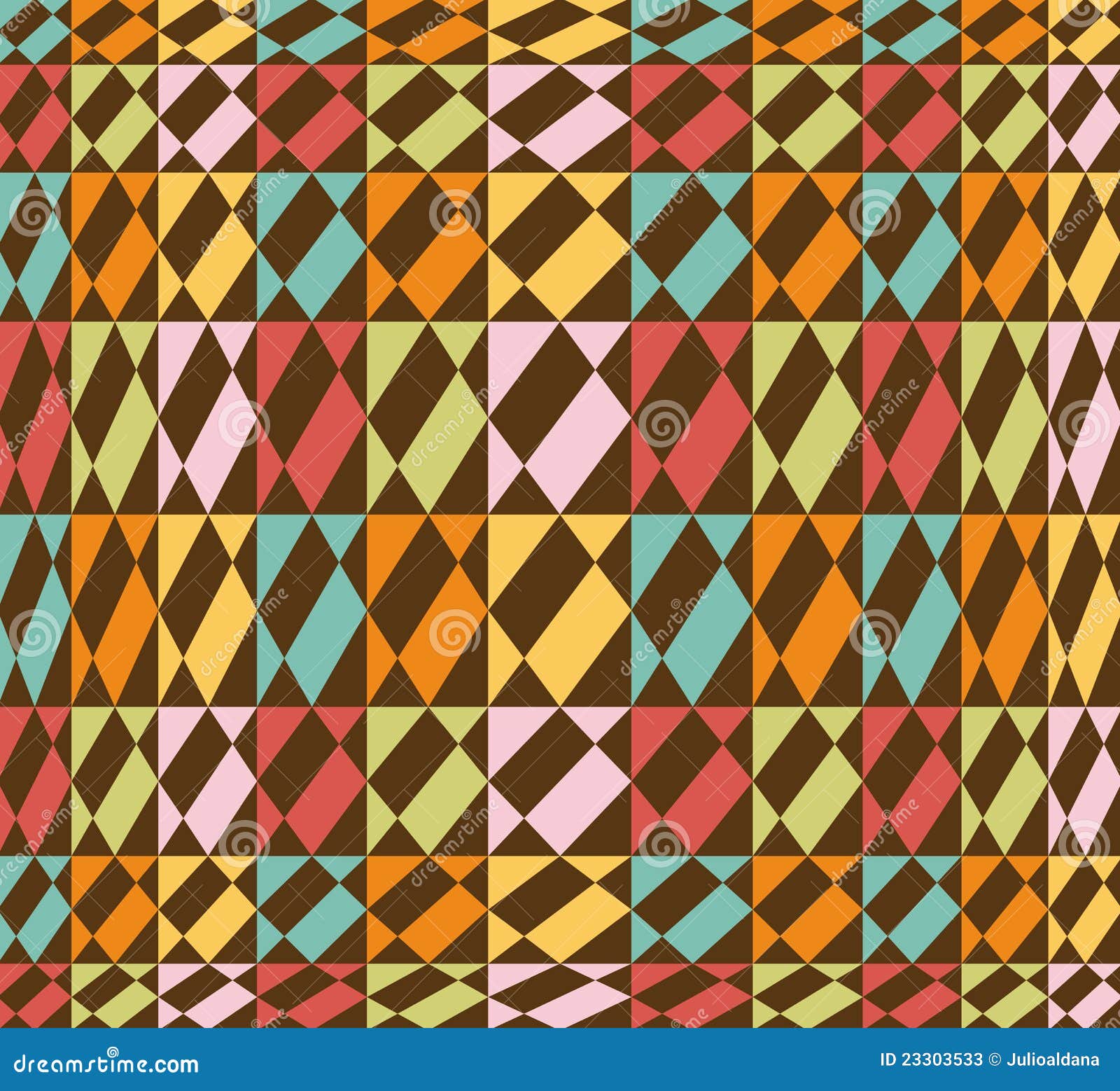 Colorful Seamless Geometric Pattern - Vector Stock Vector ...