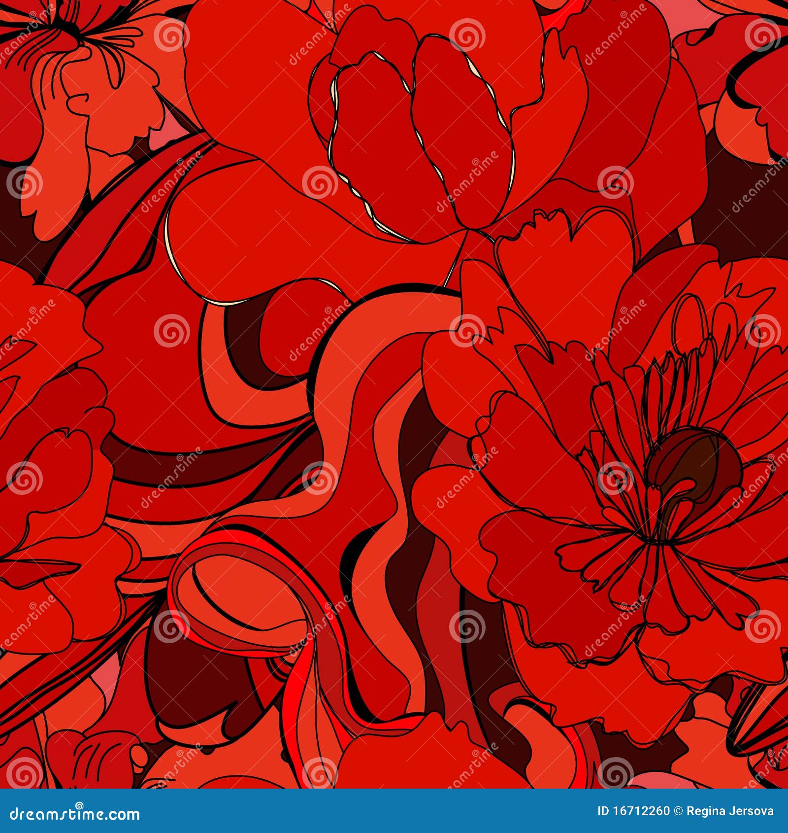 Colorful seamless pattern stock vector. Illustration of revival - 16712260