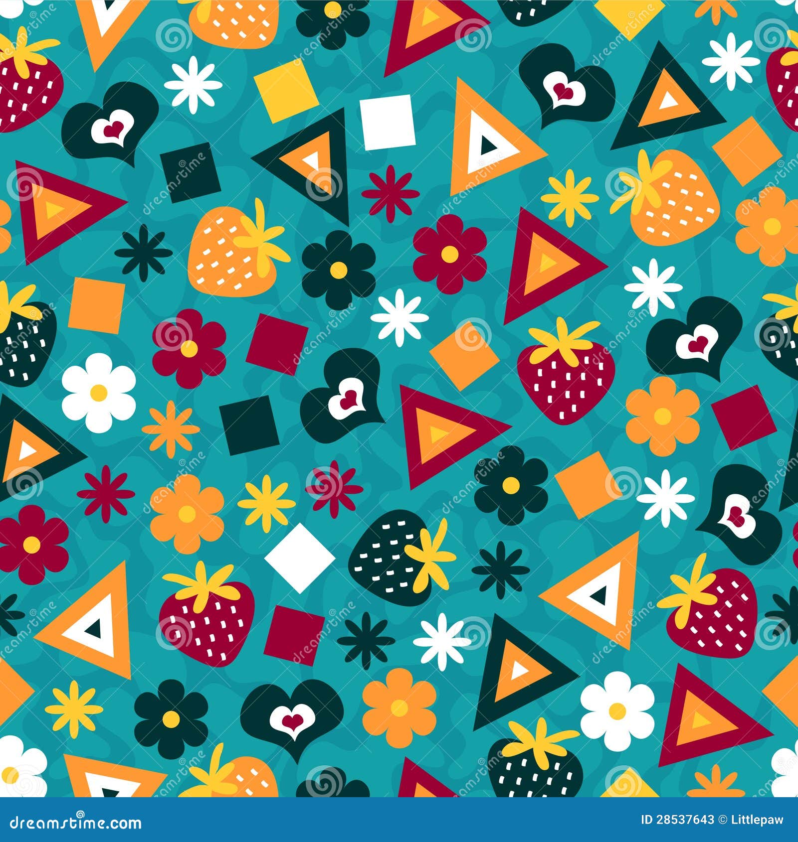 Colorful seamless pattern stock vector. Illustration of pink - 28537643