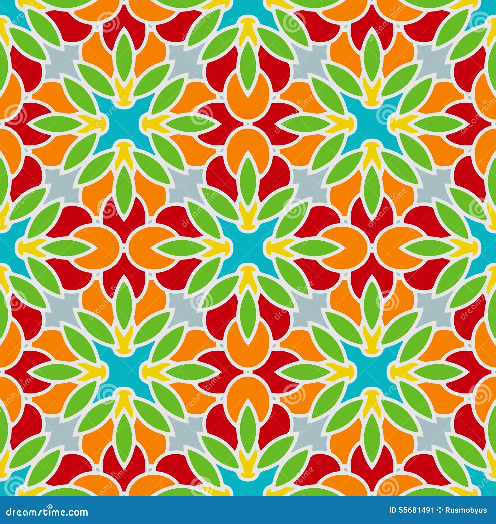 Colorful seamless pattern stock vector. Illustration of shape - 55681491