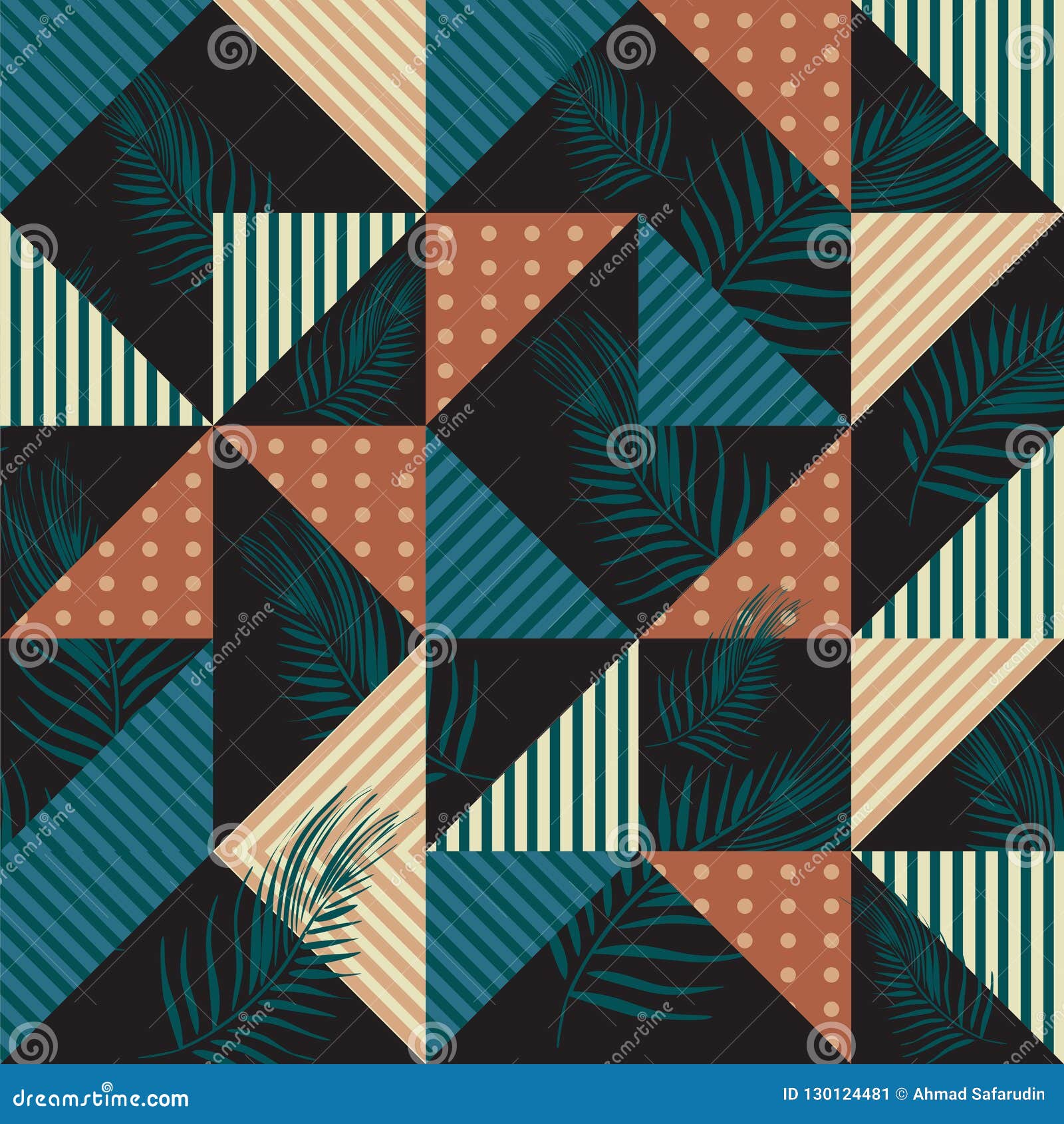 Vintage Triangle Seamless Texture Cartoon Vector | CartoonDealer.com ...