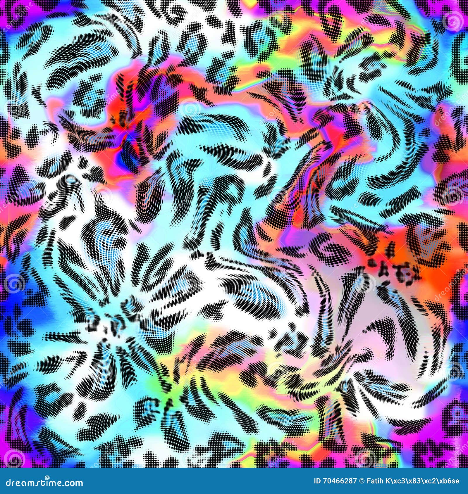 Colorful Seamless Pattern with Wild Leopards Stock Image - Image of ...