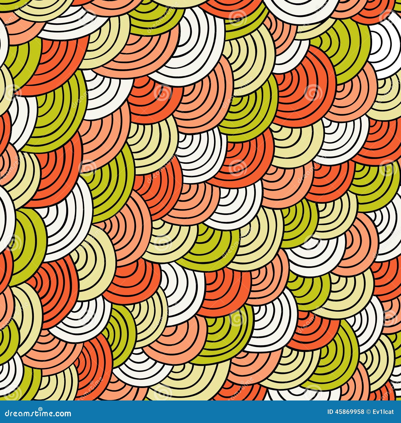 Colorful Seamless Squama Pattern Stock Vector - Illustration of green ...