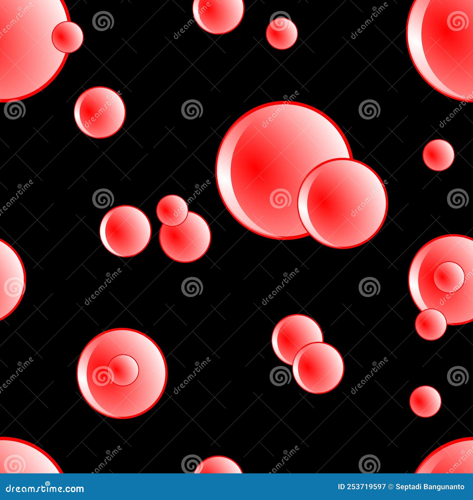 Colorful Seamless Vector Pattern for Background and Wallpaper of Red ...