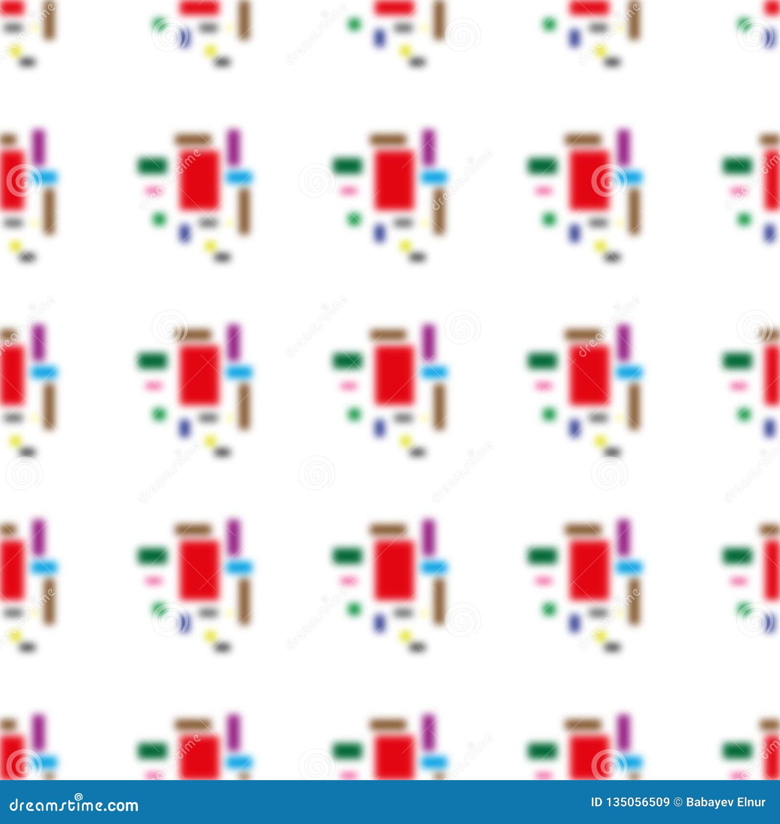 Colorful Seamless Vector Pattern of Trapezium - Vector Abstract Texture ...