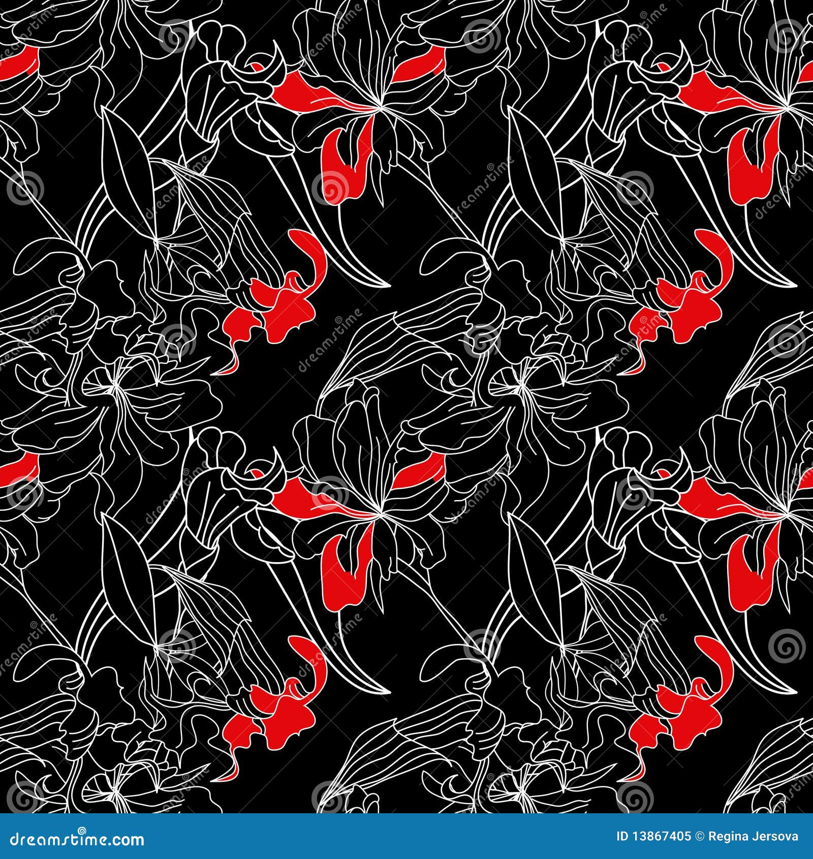 Colorful Seamless Wallpaper Stock Vector - Illustration of flowers ...