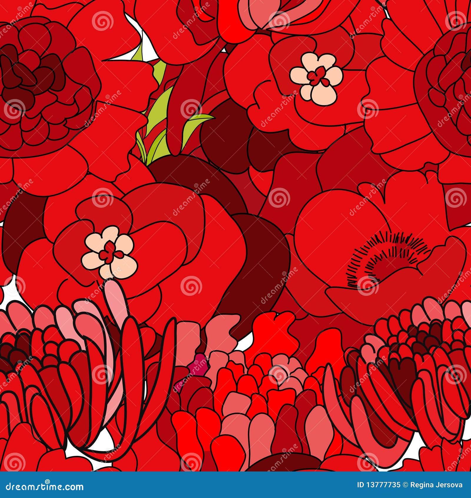 Seamless Wallpapers Cartoon Vector | CartoonDealer.com #28148425
