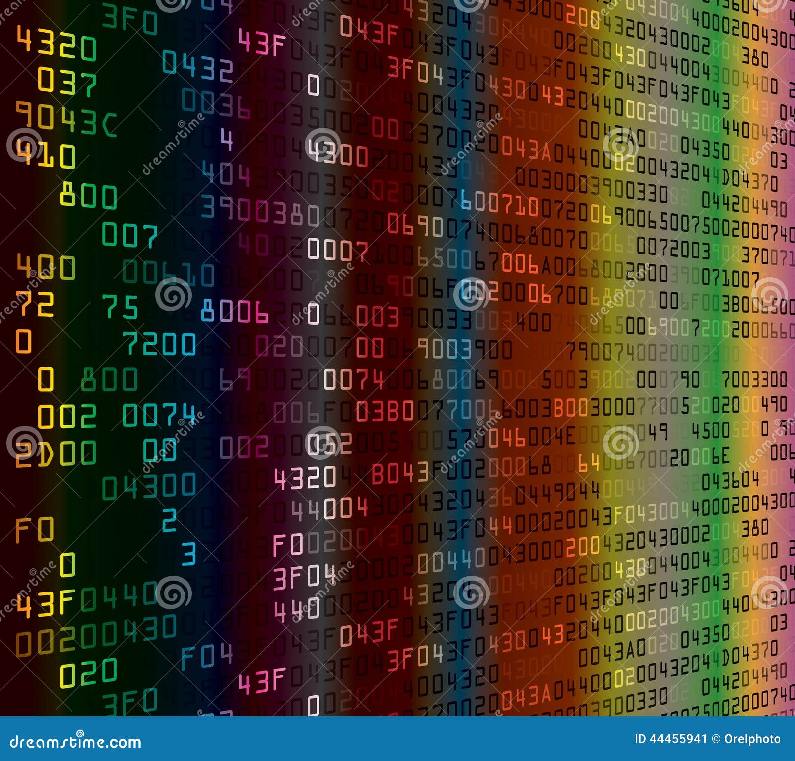 Colorful Security Background with HEX-code Stock Vector - Illustration ...