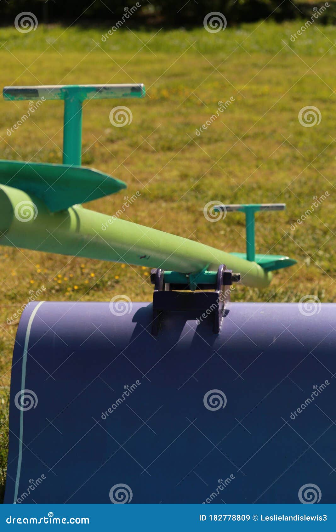 Colorful See Saw at the Park Stock Image - Image of closeup, natural ...