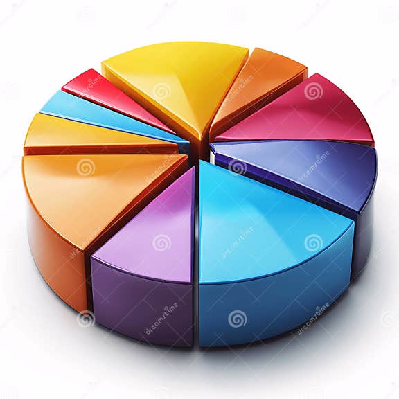 Color-coded Segments for Clear Data Representation Stock Illustration ...