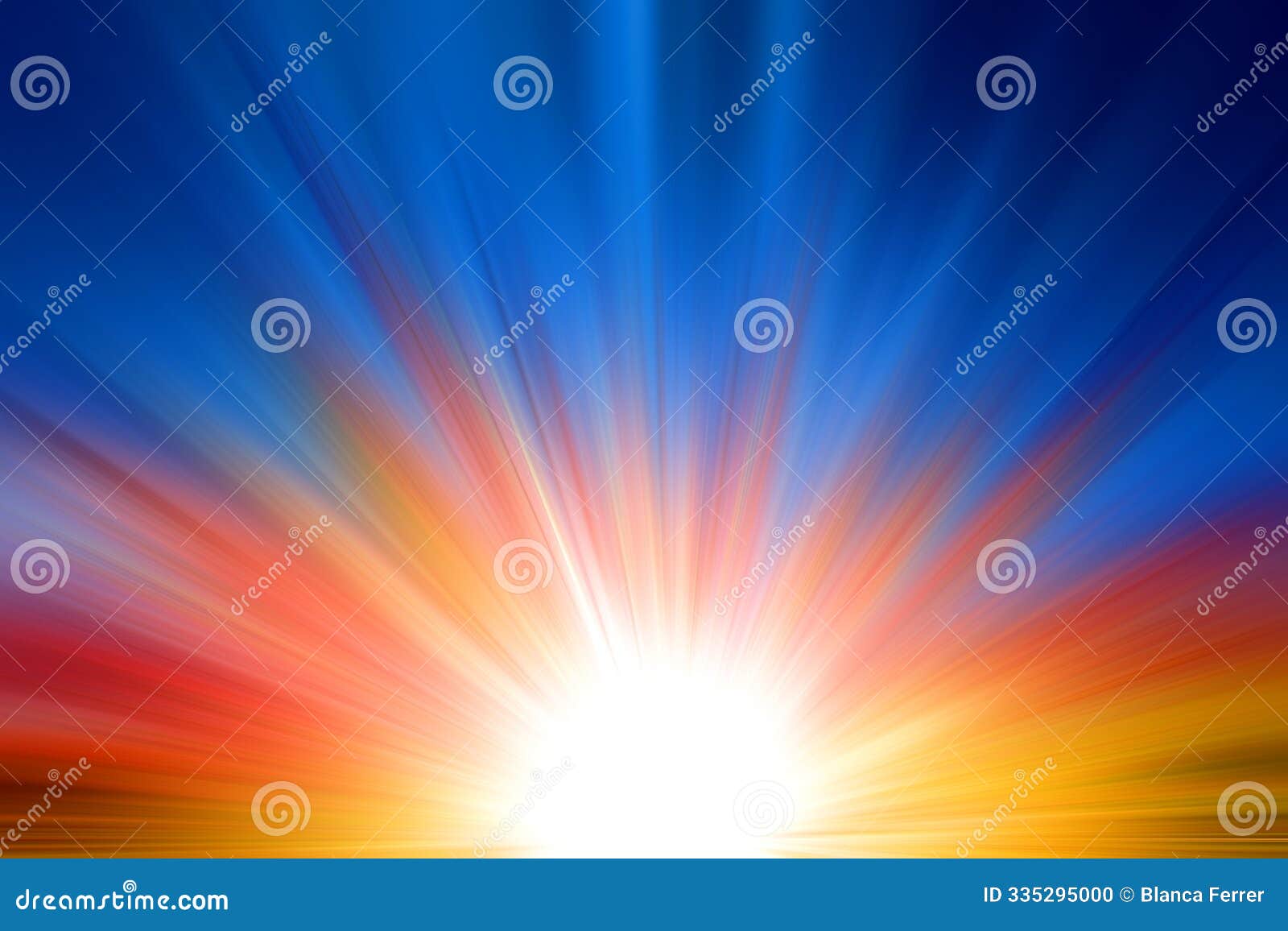 A Colorful, Semi-abstract and Blurry Sun Rays Stock Photo - Image of ...