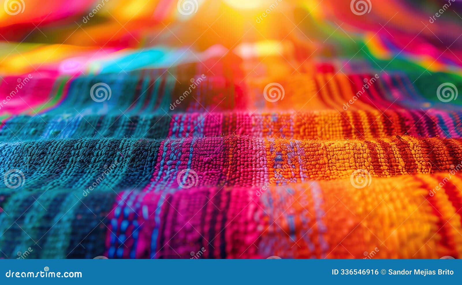 Colorful Serape. Typical Colorful Fabric from Mexico Stock Illustration ...