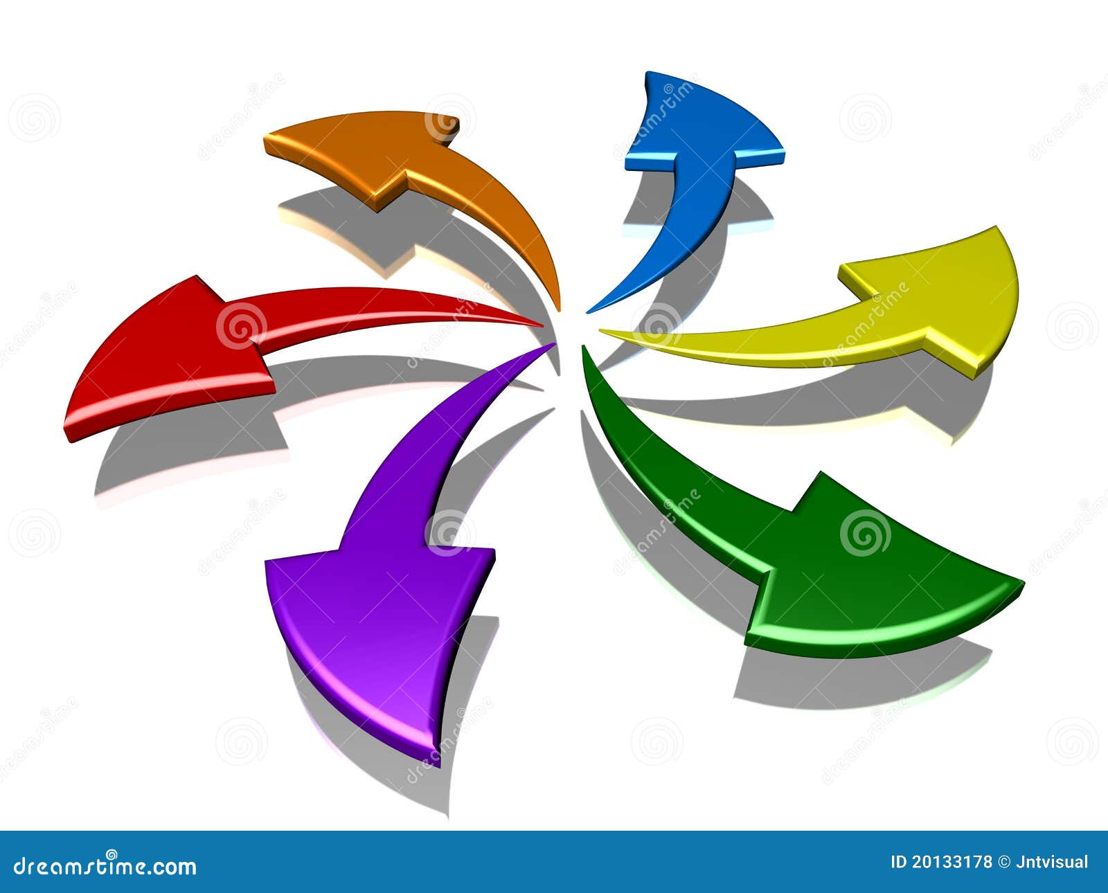 Colorful set of arrows stock illustration. Illustration of white - 20133178