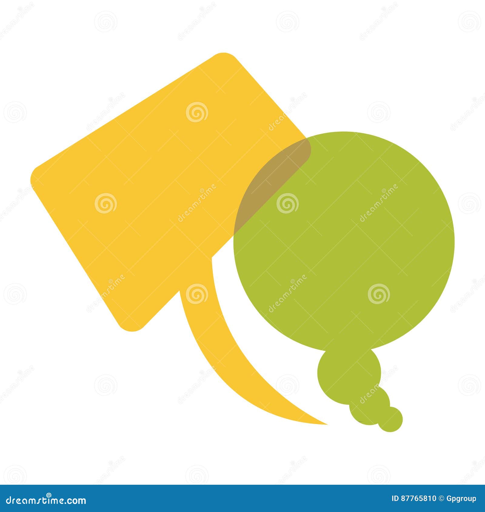 Colorful Set Dialog Speech Bubbles Icon Stock Illustration ...