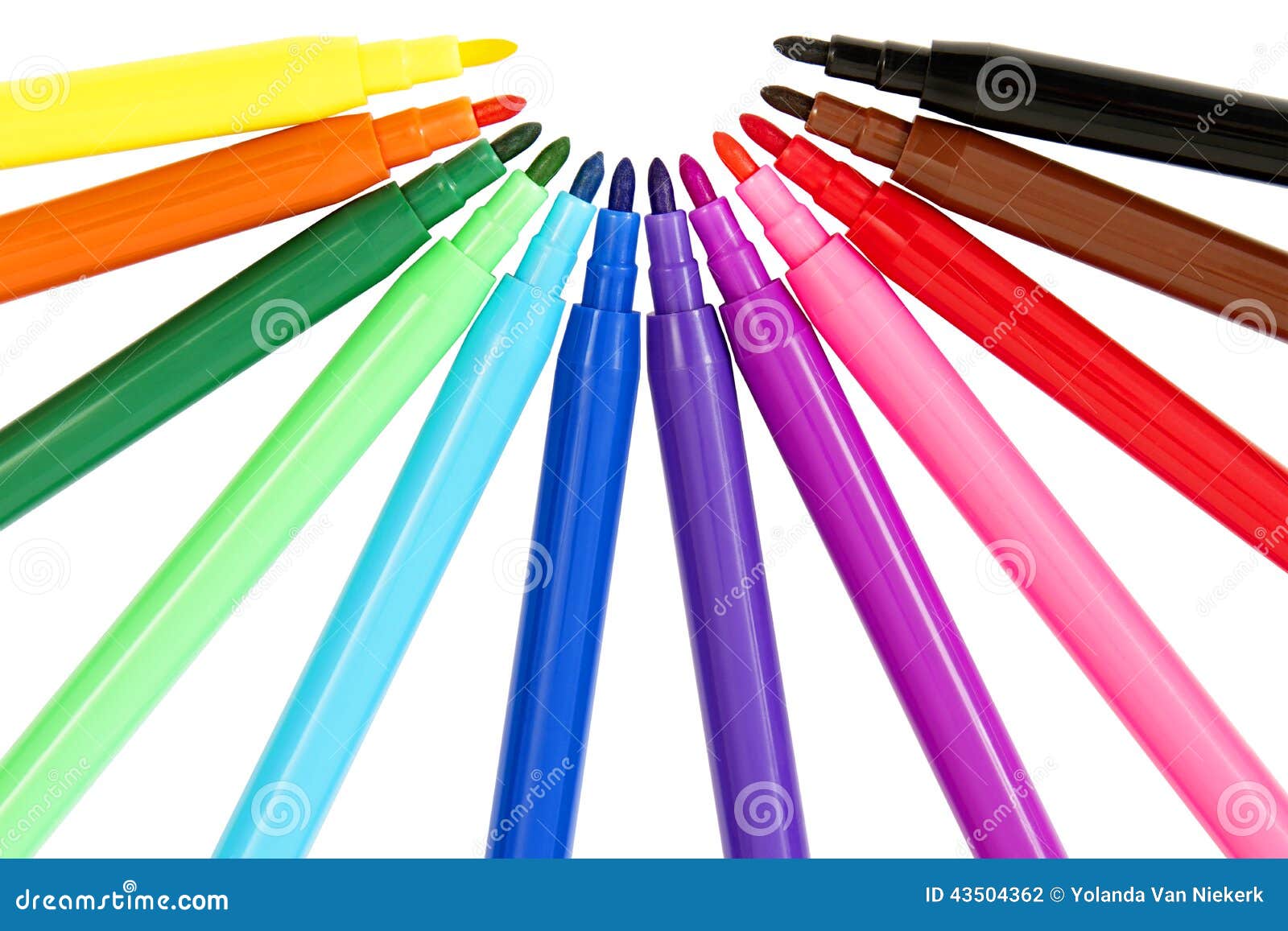 Colorful Set of Felt Pens stock photo. Image of design - 43504362
