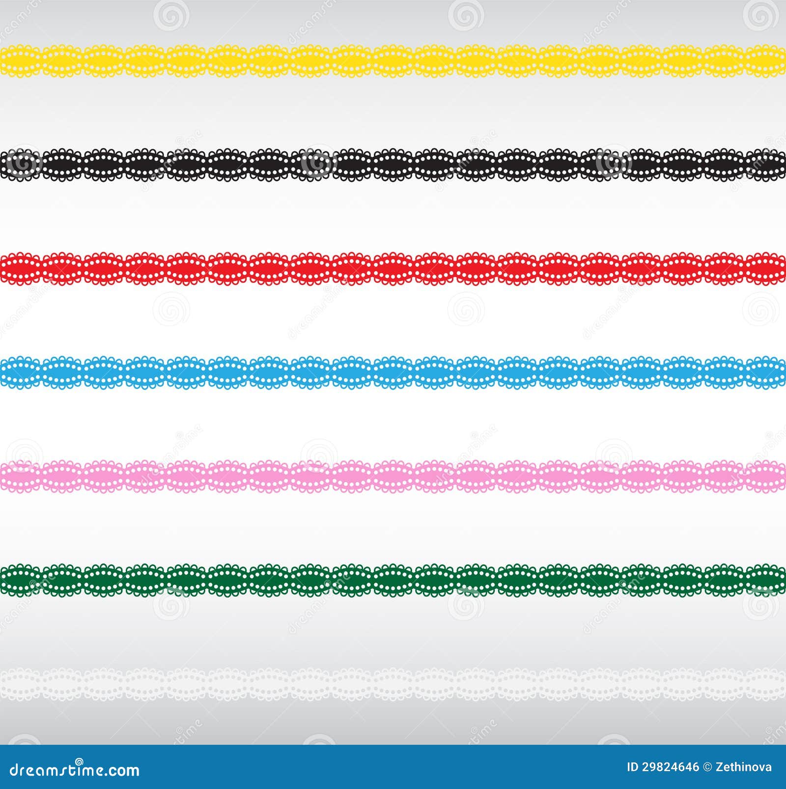 Lace Borders stock vector. Illustration of yellow, decorative - 29824646