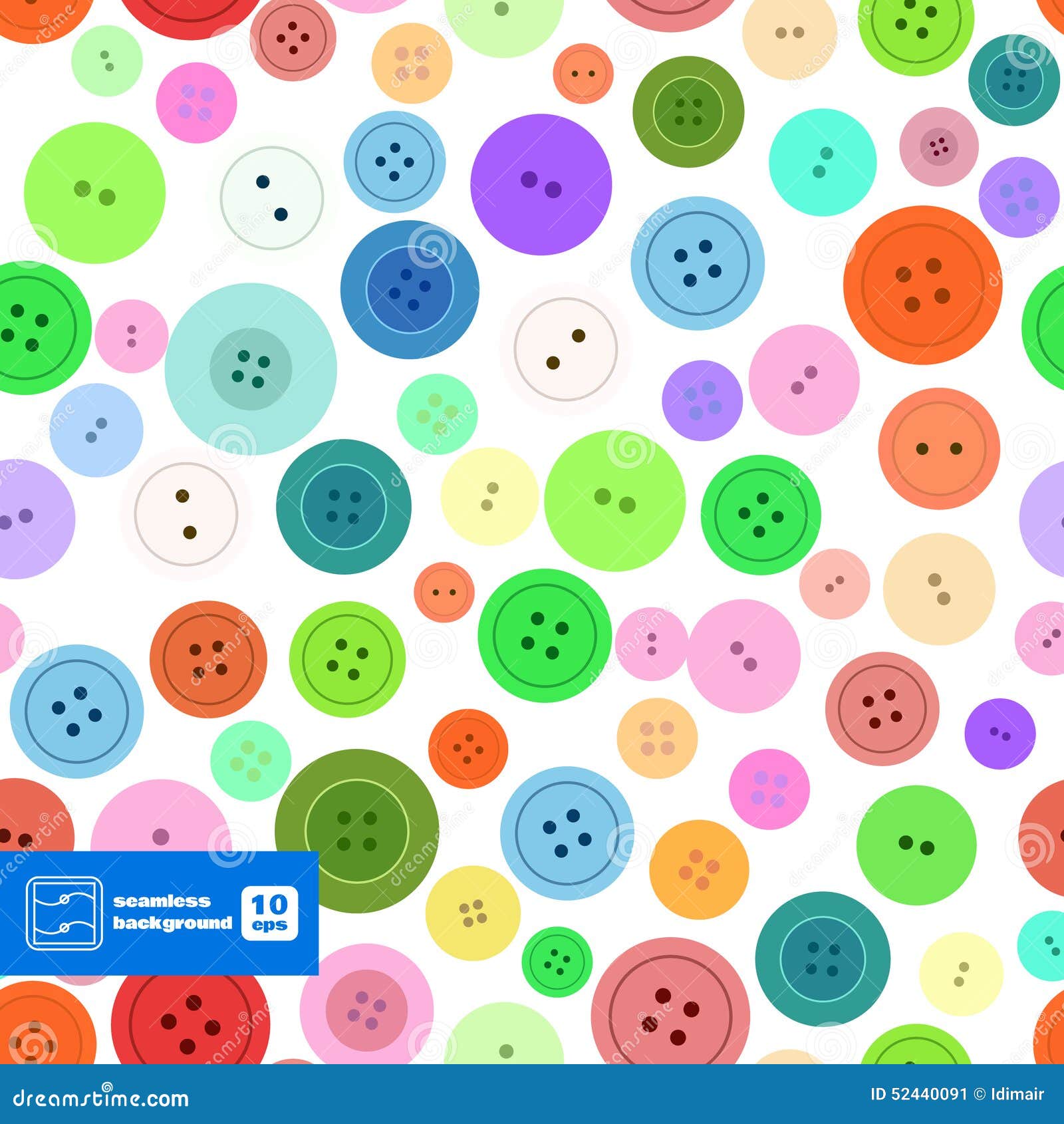 Sewing Buttons Design Set. Cartoon Free Hand Draw Doodle. Vector ...