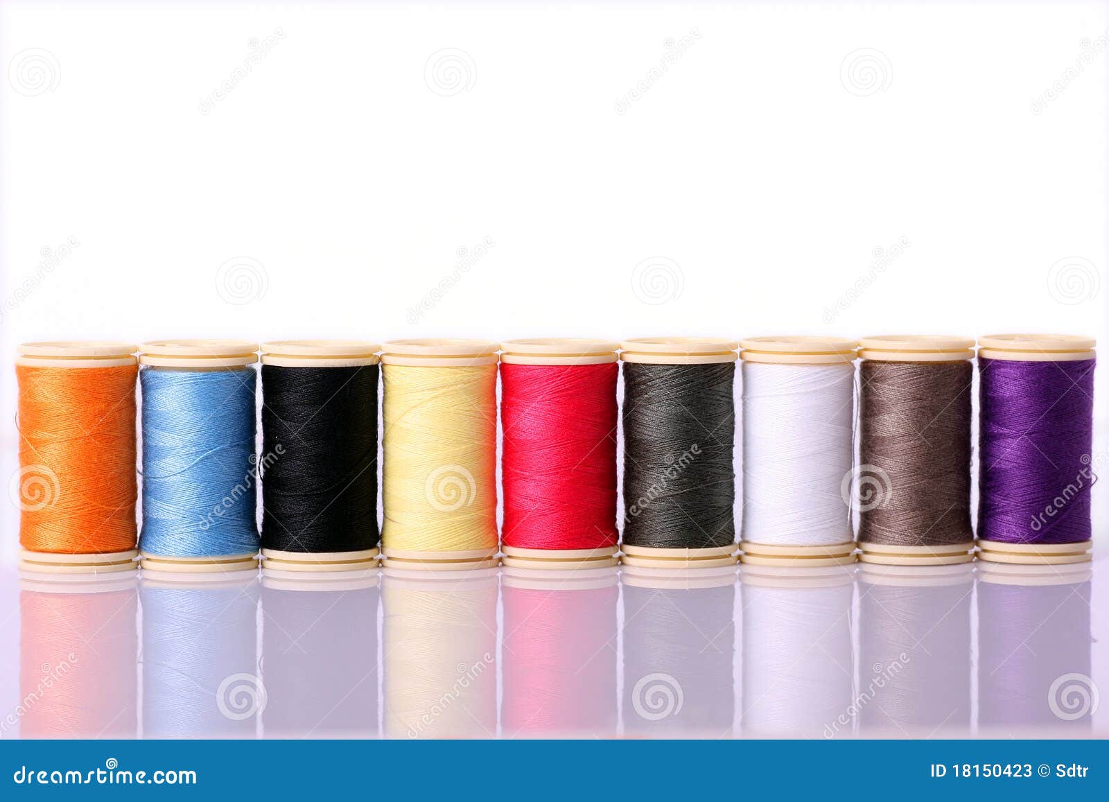 Colorful Sewing Thread stock image. Image of cotton, leisure - 18150423