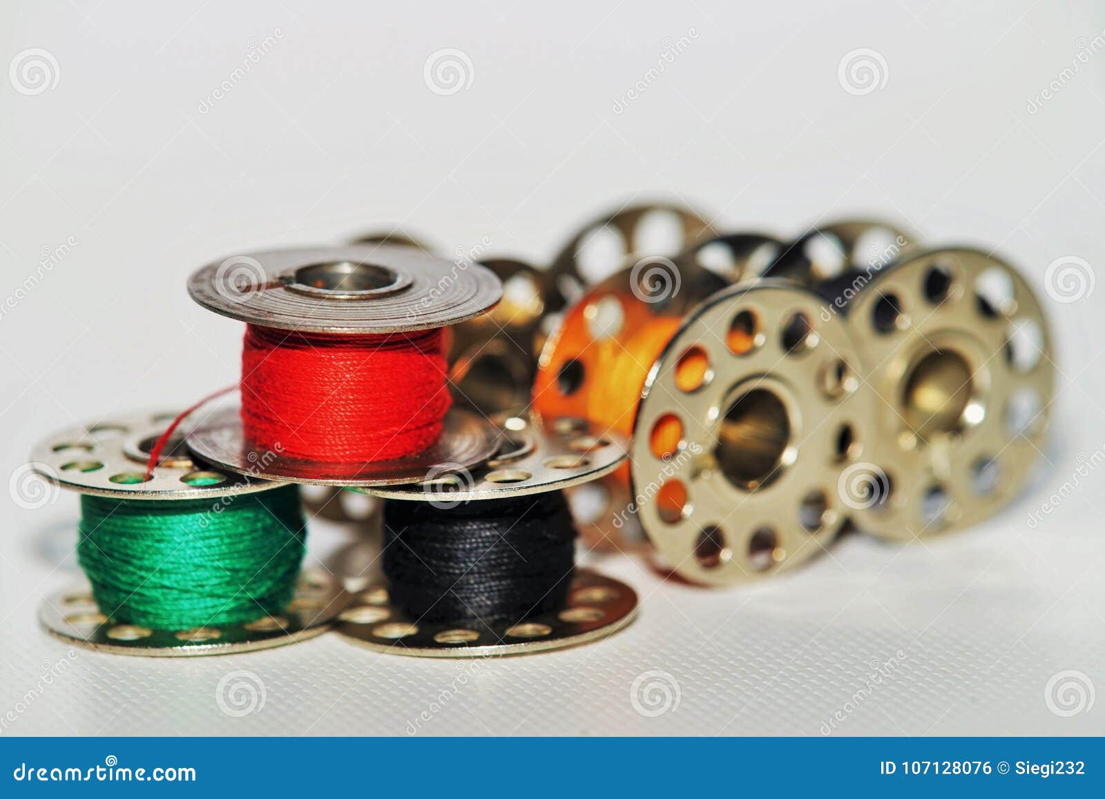 Sewing-thread rolls stock photo. Image of accessories - 107128076